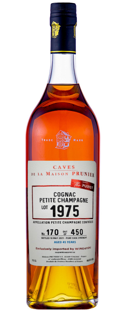 Prunier cognac: 20 Years / 40 Years / 1979 / 1977 / 1975 / 1967 ...