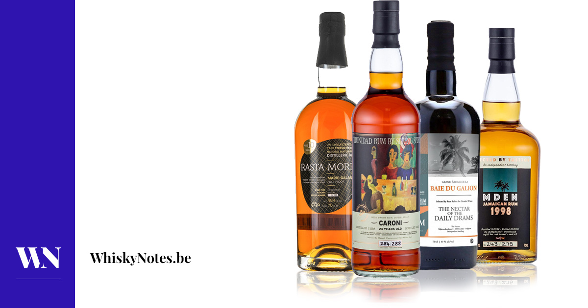 Four rums for Belgium: Bielle 2009 / Caroni 1998 / Galion / Mden 1998 ...