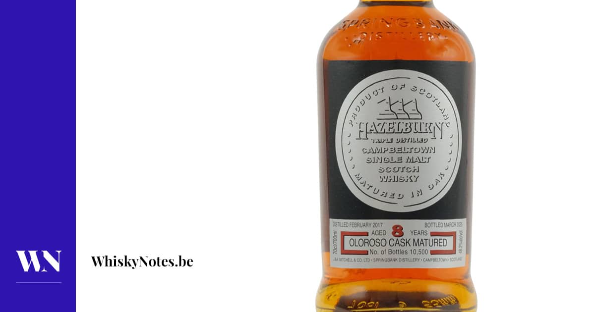 Hazelburn 8 Year Old Oloroso Cask (2025) | whisky review