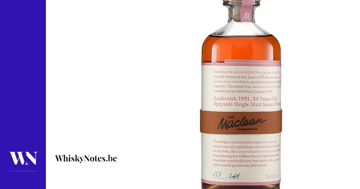 Auchroisk 1991 (Maclean Foundation) | WhiskyNotes review